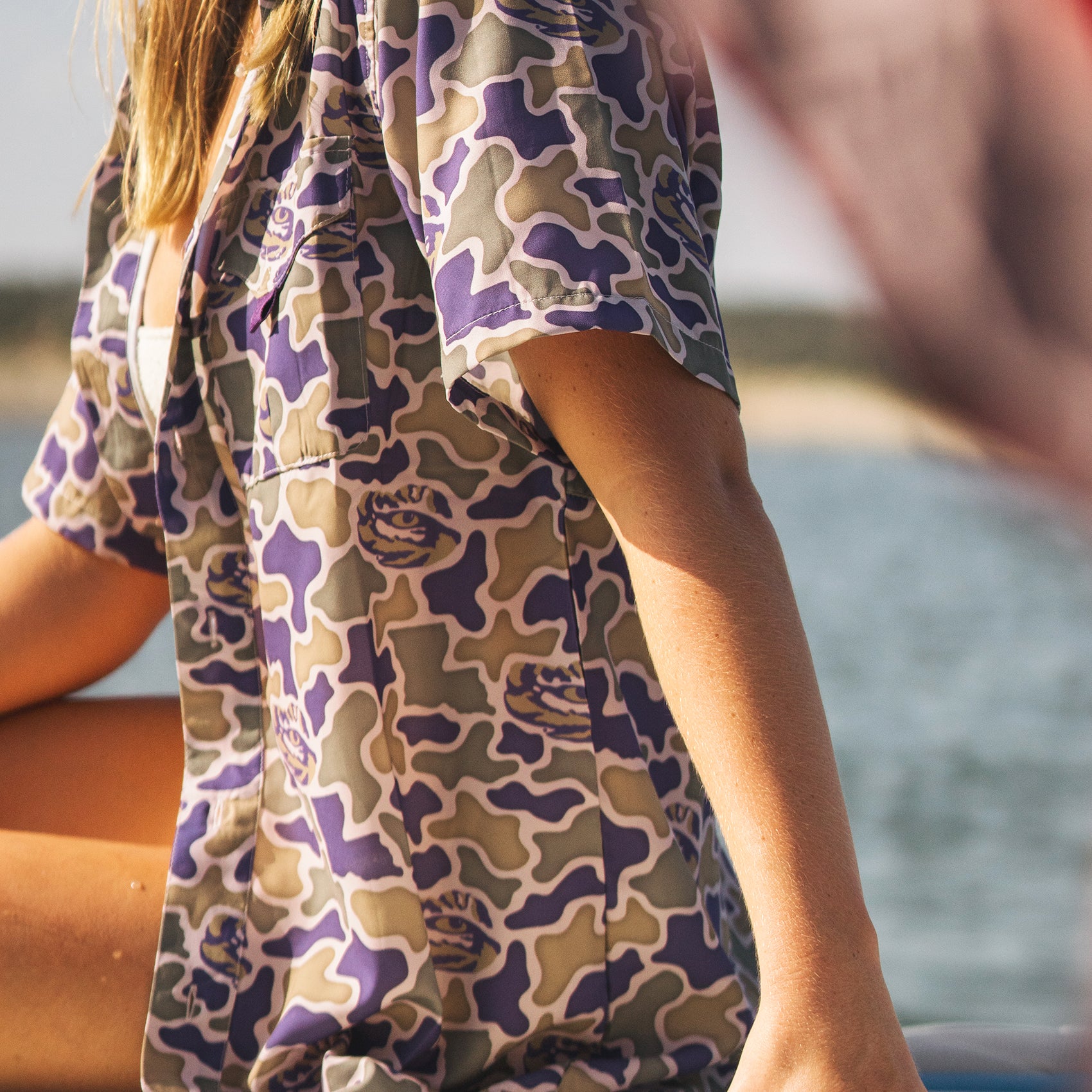 LSU Camo - Frio Tech Shirt - Amigo Provisions Company