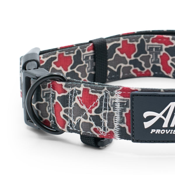 Texas Tech Camo - Performance Nylon Dog Collar - Amigo Provisions Company