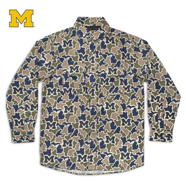 Michigan Camo - Frio Tech Long Sleeve - Amigo Provisions Company