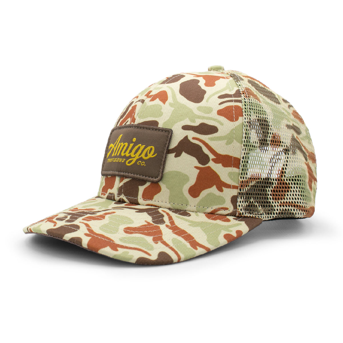 Longhorn Camo Mesh Back Hat - Amigo Provisions Company