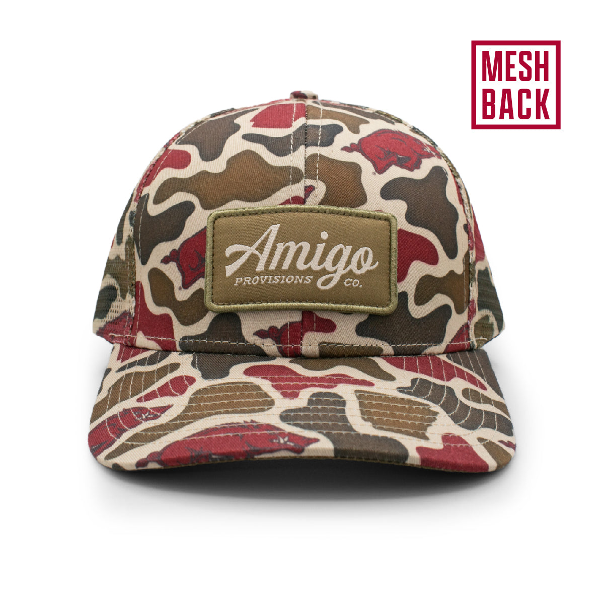 Razorback Camo Mesh Back Hat - Amigo Provisions Company
