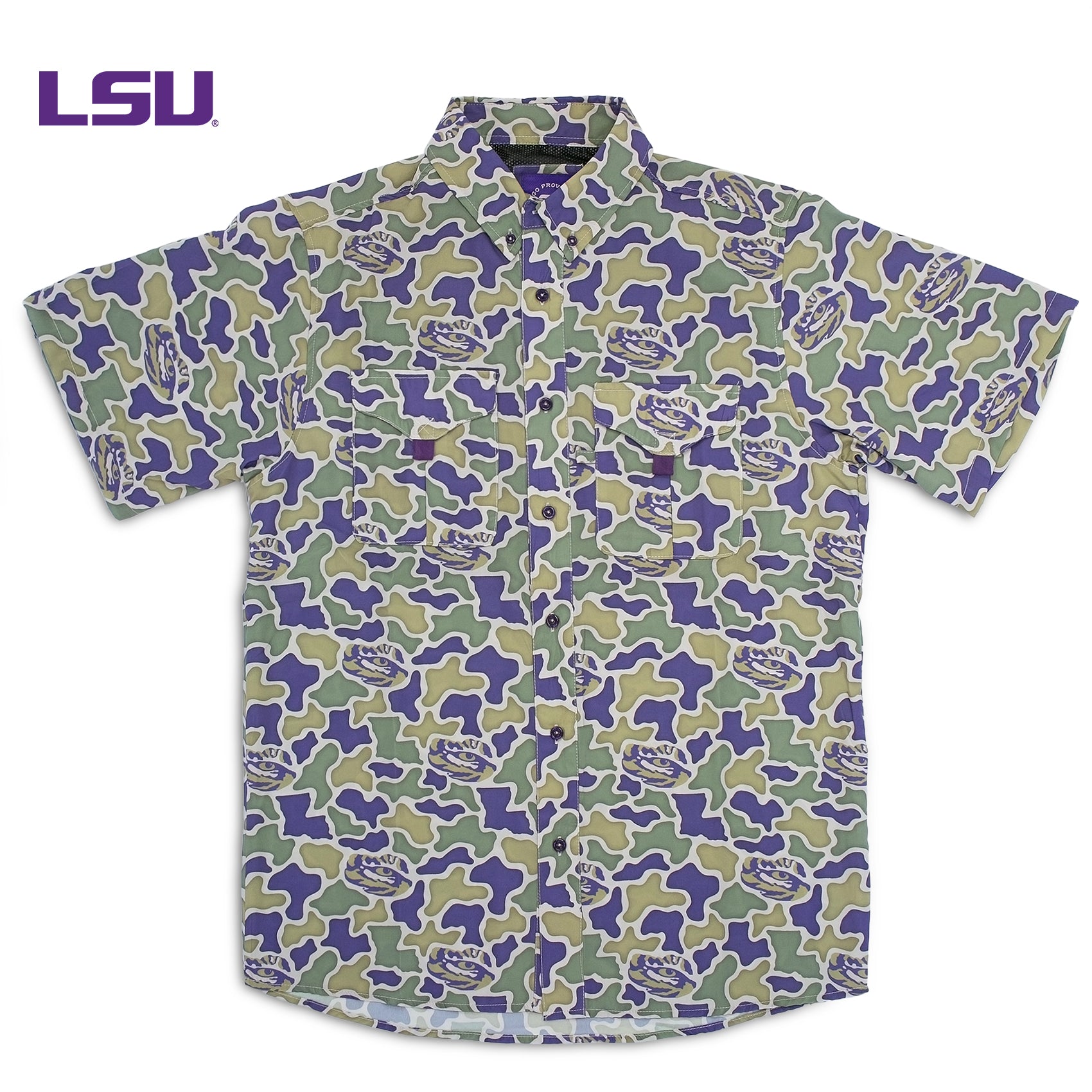 LSU Camo - Frio Tech Shirt - Amigo Provisions Company